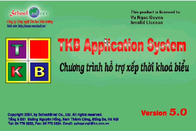 Cong ty Cong Nghe Tin hoc Nha truong | TKB